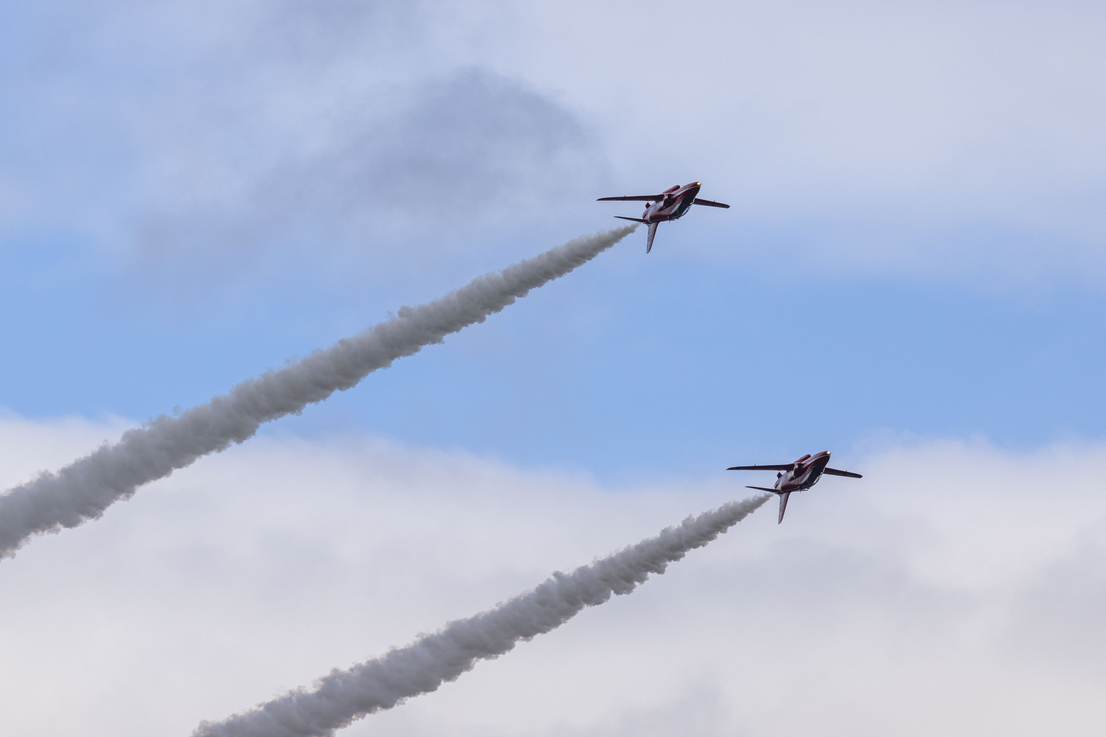 Royal Air Force Red Arrows Complete Practice Display at RAF Coningsby ...