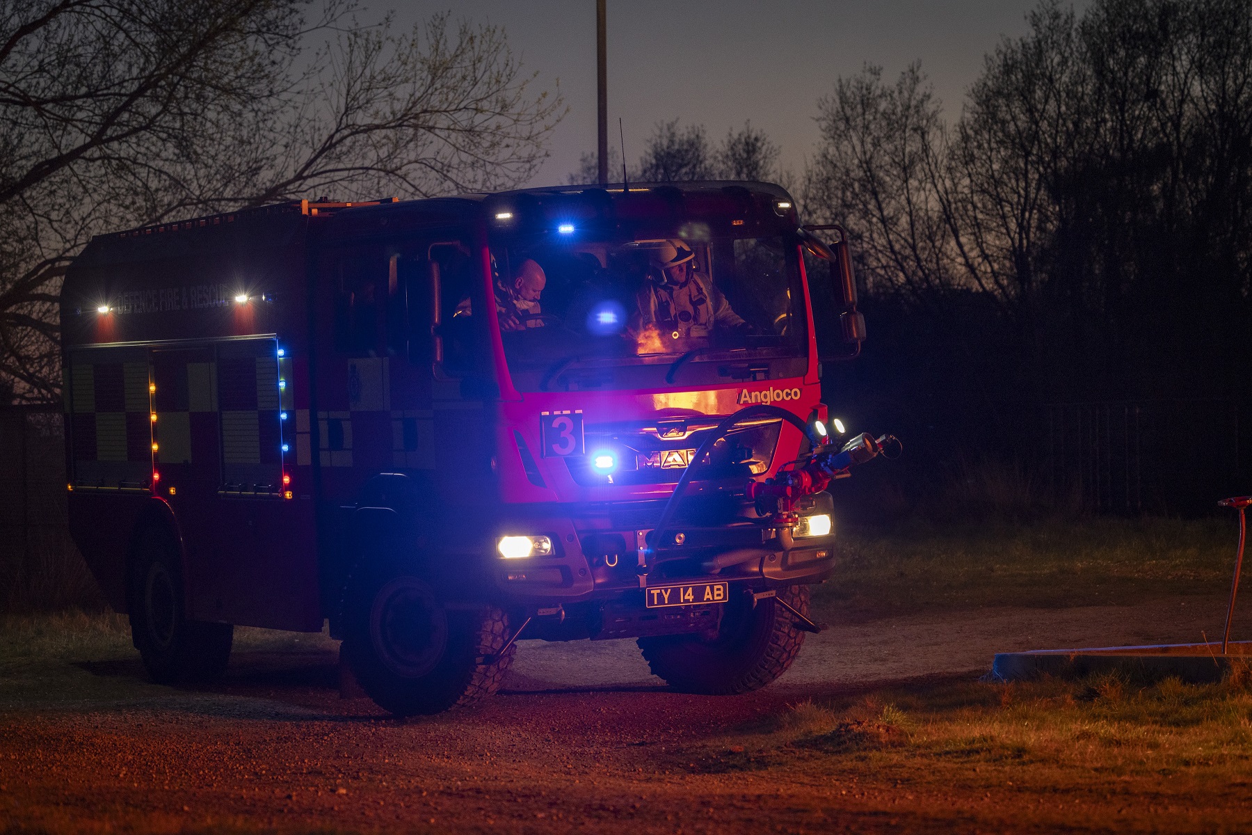 RAF Coningsby Firefighters Battle The Flames | Royal Air Force