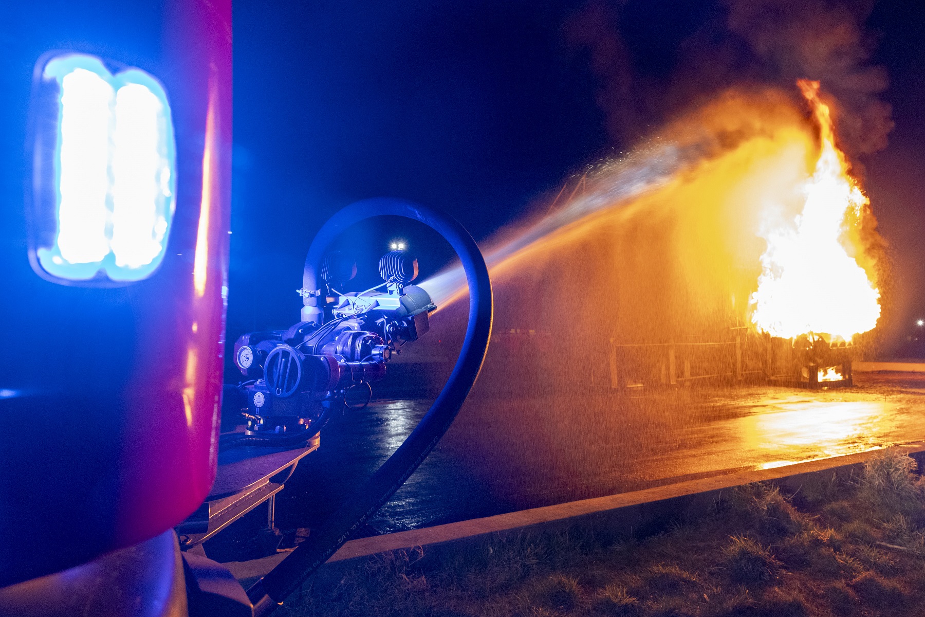 RAF Coningsby Firefighters Battle The Flames | Royal Air Force
