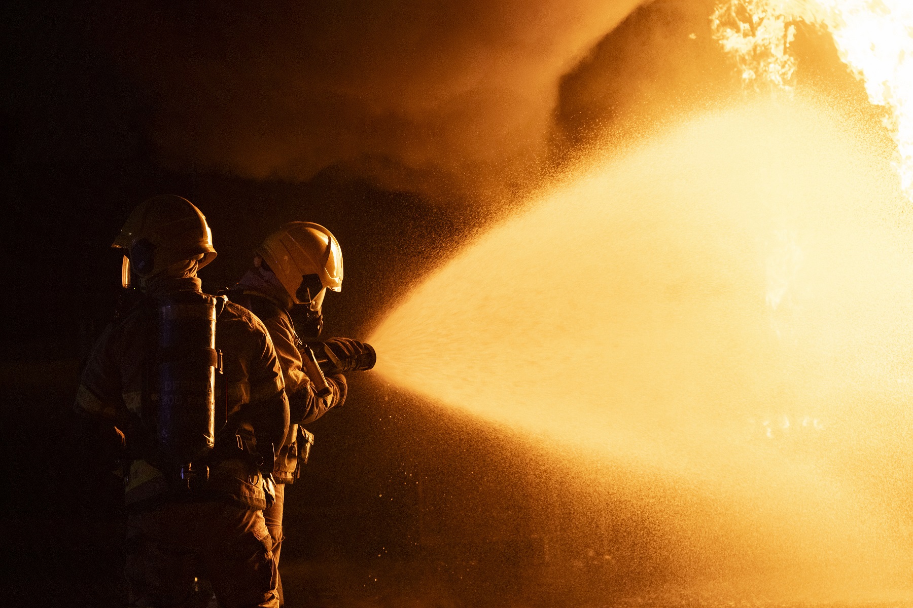 RAF Coningsby Firefighters Battle The Flames | Royal Air Force