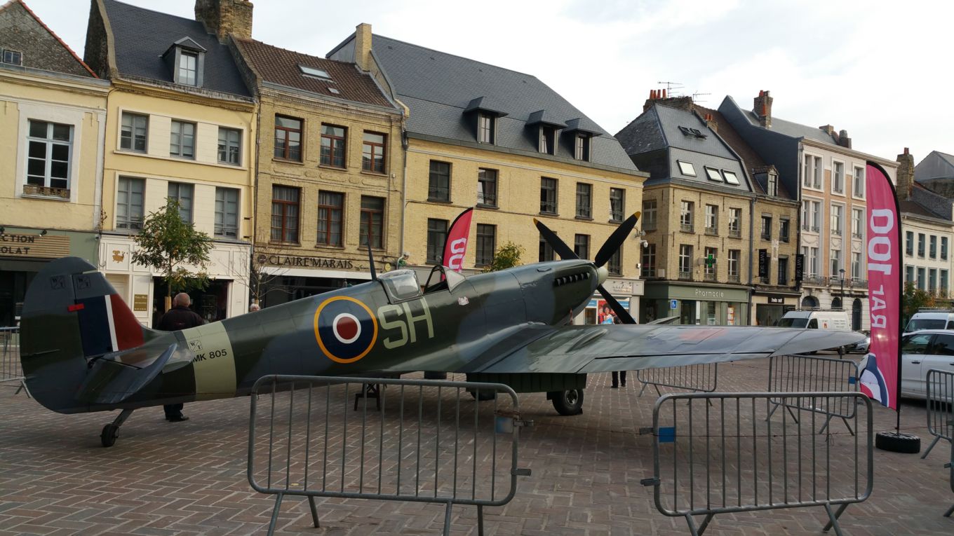 Shared history was marked in France today as the Royal Air Force ...