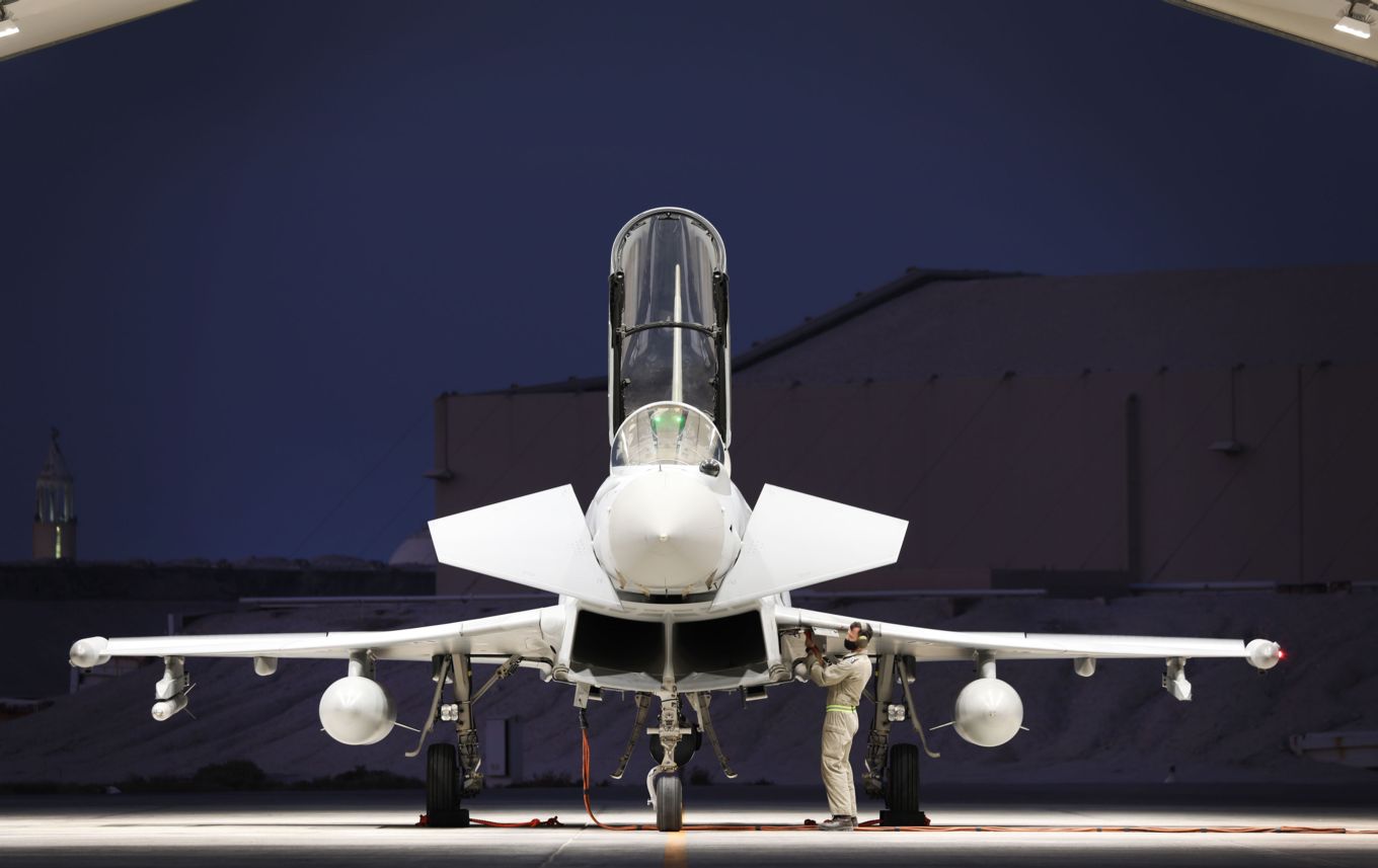 Joint RAF-Qatari Squadron fly over 60 missions during exercise in Qatar ...