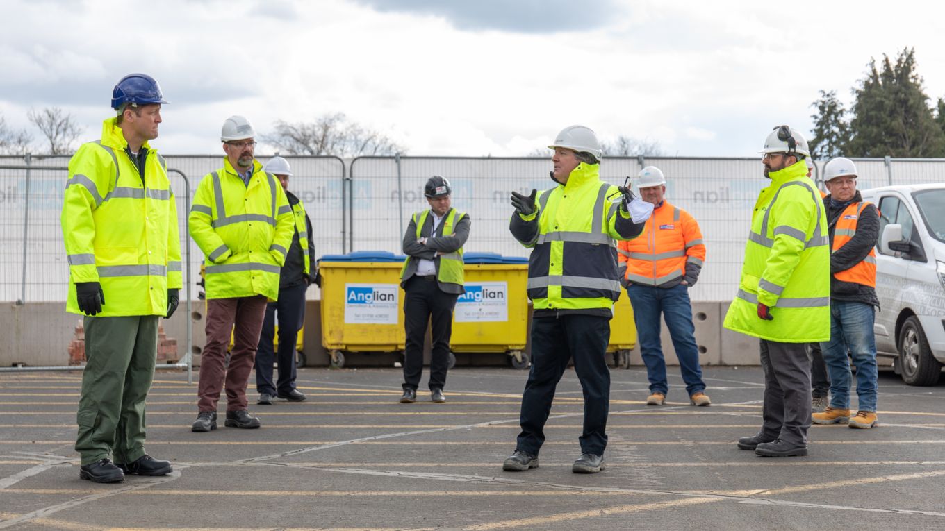 RAF Marham Hangar removed in preparation for future construction works ...