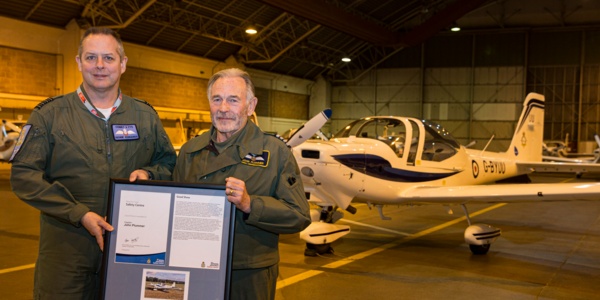Babcock International Pilot Receives Safety Award | Royal Air Force