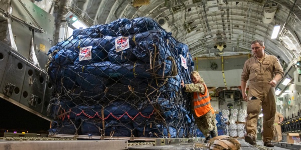 RAF delivers UK aid to Turkey for Syrians in crisis | Royal Air Force