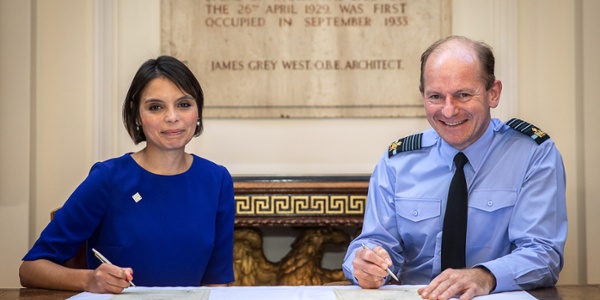 Head of RAF supports Jon Egging Trust in signing of Armed Forces ...