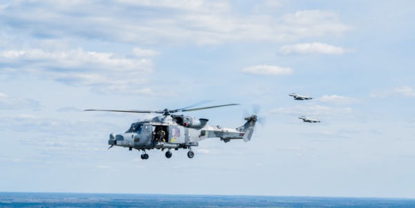 RAF Typhoons train with British Army helicopters in Lithuania | Royal ...