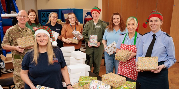 raf brize norton launches annual christmas boxes for deployed personnel ...